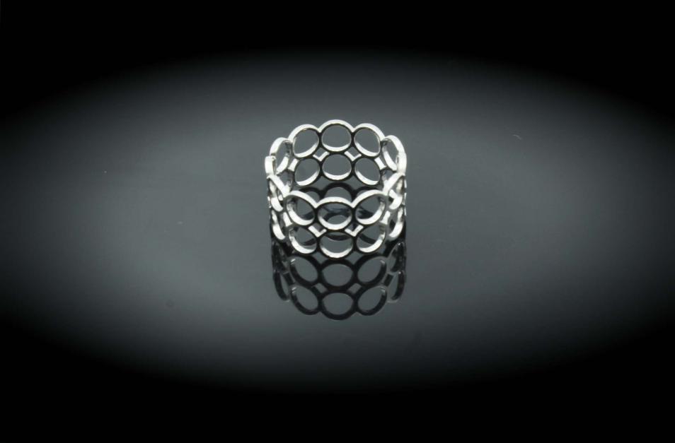 Circles Adjustable Ring In Stainless Steel | Wow Jewellery Online